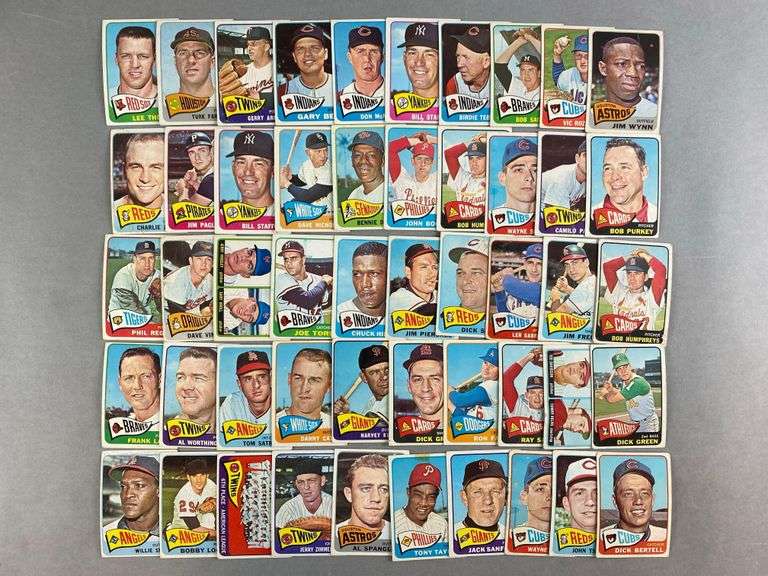 360+ 1965 Topps Baseball Cards with HOFs, Stars, and Rookies - Matthew ...