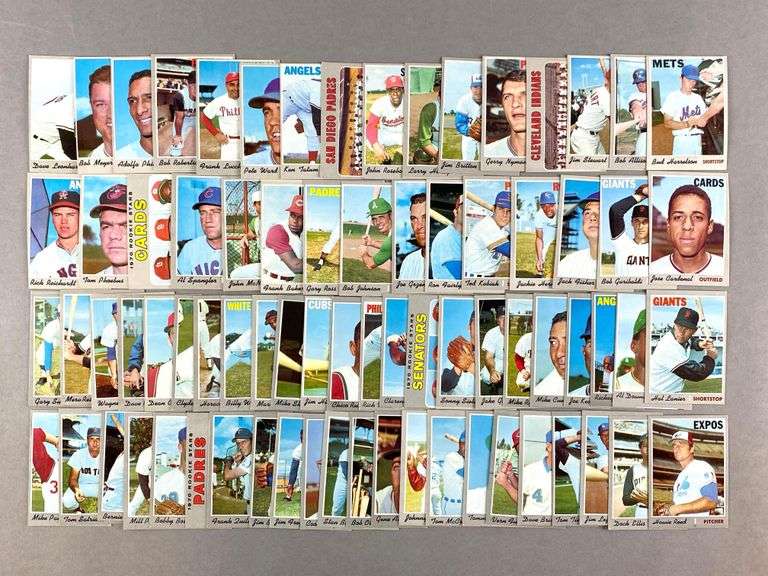 76 - 1970 Topps Baseball Cards of Semi High Cards and High Number Cards ...