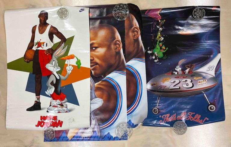 4 - Michael Jordan Space Jam Posters - Matthew Bullock Auctioneers
