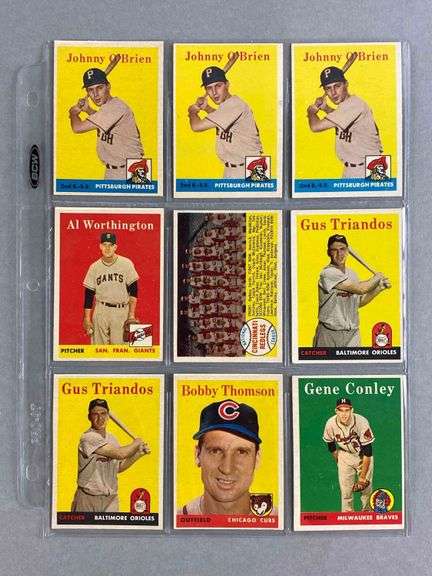 170 - 1958 Topps Baseball Cards with HOFs, Stars, and Rookies - Matthew ...