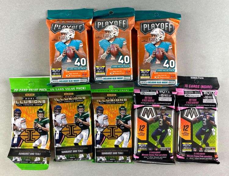 8 - 2021 Mosaic, Illusions, and Playoff Football Packs - Matthew ...