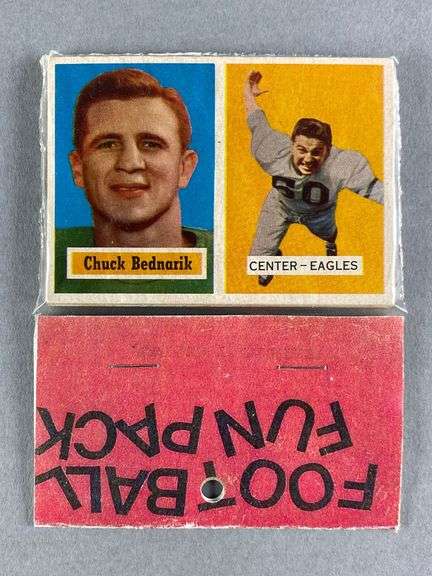 1957 Topps Football West Corps Cello Fun Pack - Matthew Bullock Auctioneers