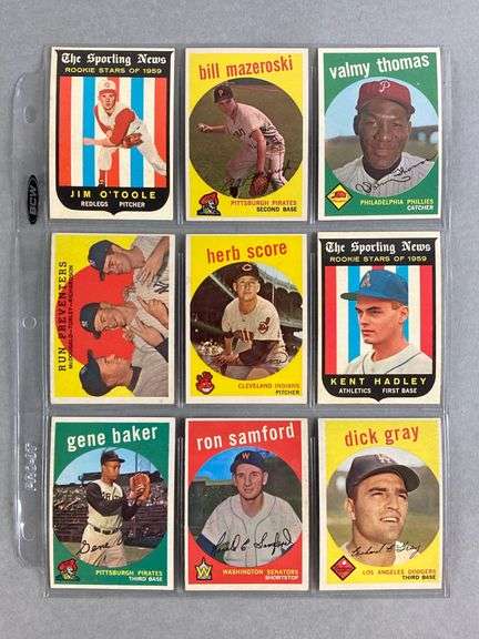 85 - 1959 Topps Baseball Cards with Stars and Rookies - Matthew Bullock ...