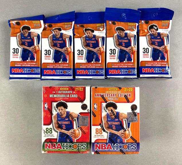 2 - 2021 NBA Hoops Basketball Blaster Packs + 5 Fat Packs - Matthew ...
