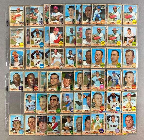 138 - 1968 Topps Baseball Cards with HOFs,Stars, ad Rookies - Matthew ...