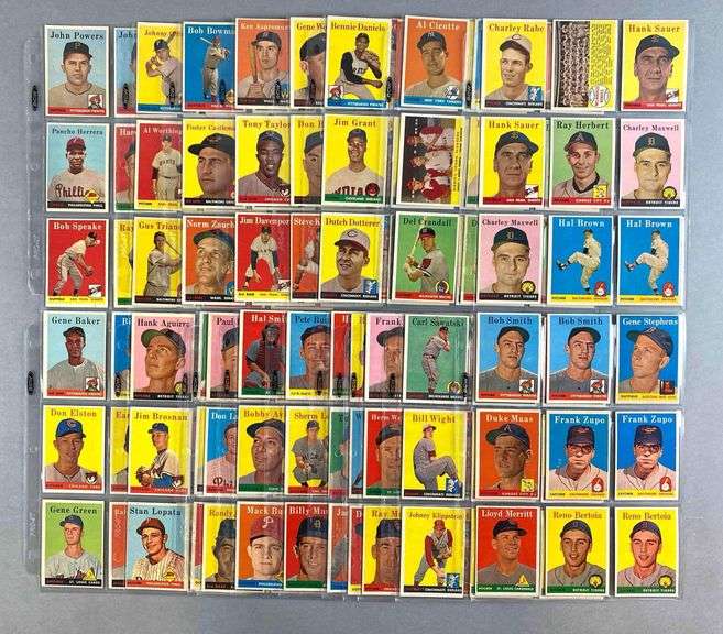 170 - 1958 Topps Baseball Cards with HOFs, Stars, and Rookies - Matthew ...