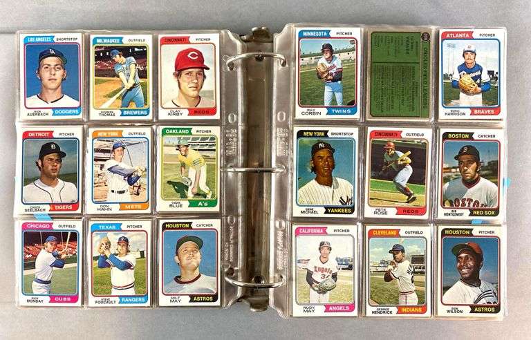 1974 Topps Baseball Near Complete Set + Washington Variants, Traded ...