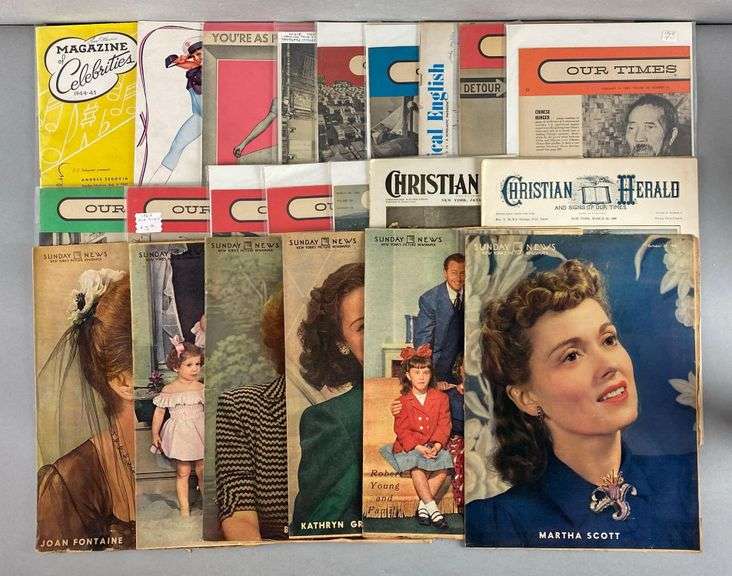 Group of 60+ Assorted Magazines and More - Matthew Bullock Auctioneers