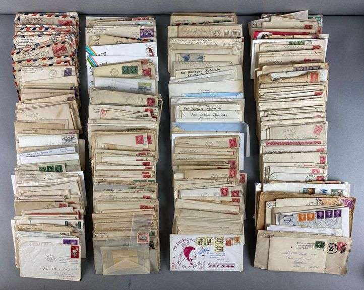 Group of Assorted Envelopes and Stamps - Matthew Bullock Auctioneers