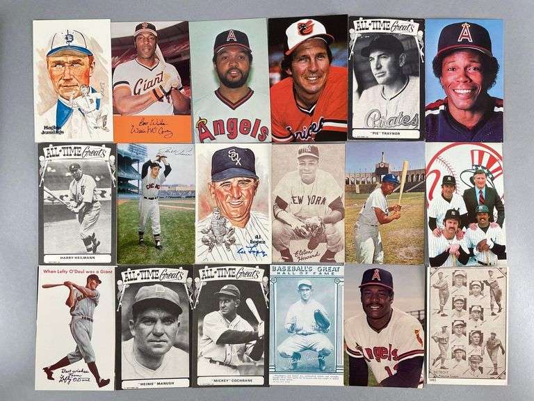 Postcards - 50+ Baseball - Matthew Bullock Auctioneers