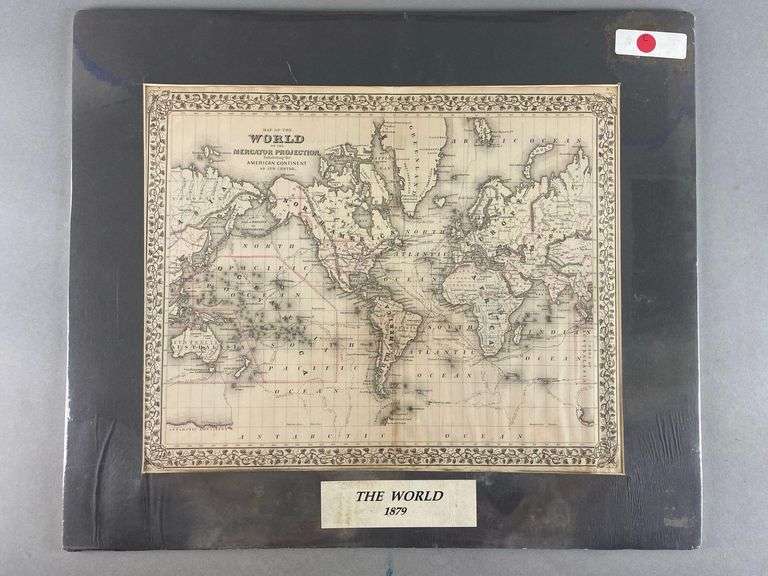 Group of 2 World Maps - Matthew Bullock Auctioneers