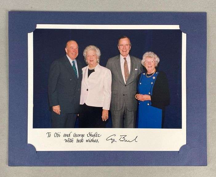 President George Bush Sr. Signed Photograph - Matthew Bullock Auctioneers