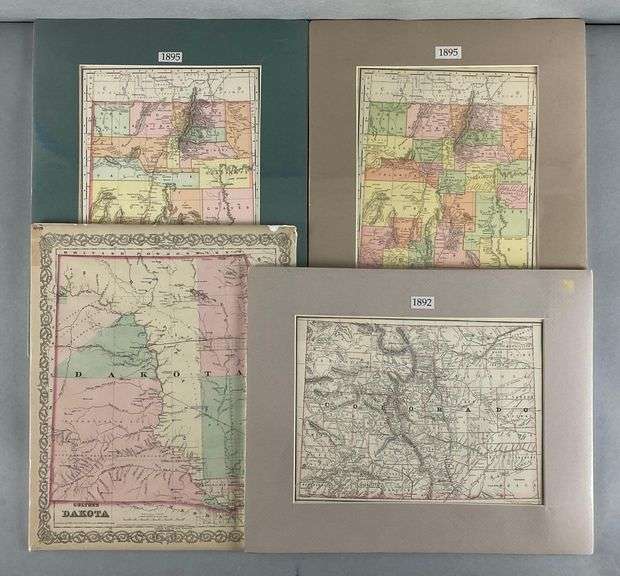 Group of 4 Antique Maps - Matthew Bullock Auctioneers
