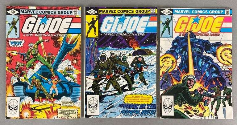 Group of 3 Marvel G.I. Joe Comic Books - Matthew Bullock Auctioneers