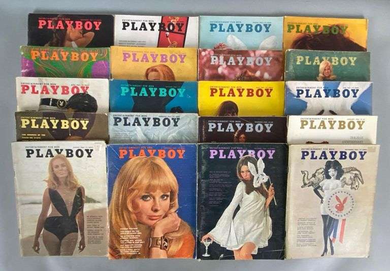 Group of 20 1960s Playboy Magazines - Matthew Bullock Auctioneers