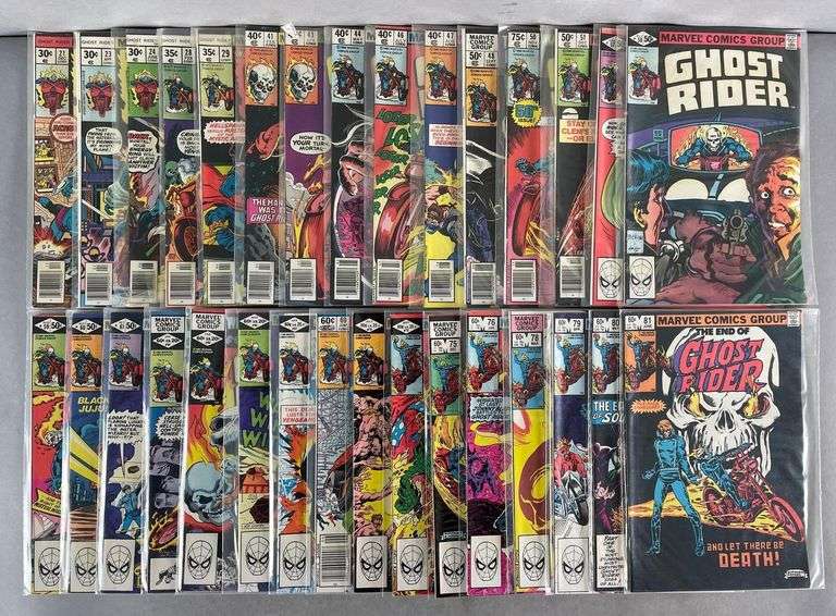 Group of 30+ Marvel Ghost Rider Comic Books - Matthew Bullock Auctioneers