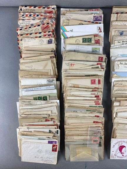 Group of Assorted Envelopes and Stamps - Matthew Bullock Auctioneers