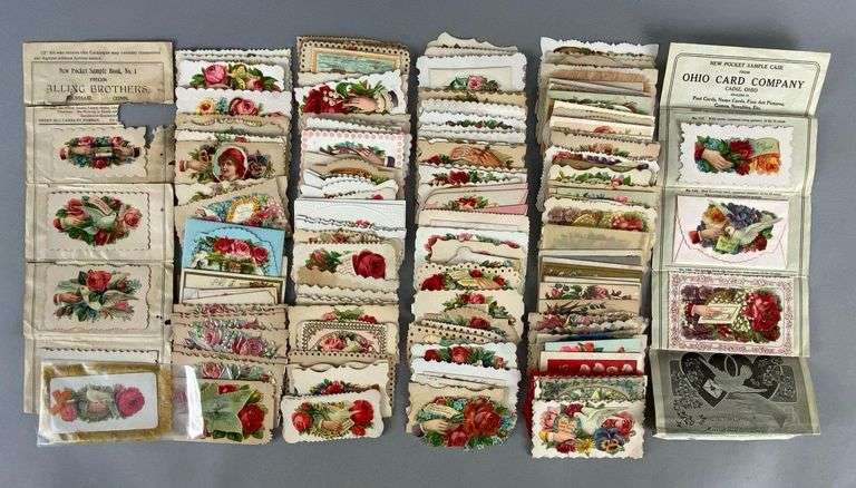 Group of 100+ Die-Cut Name Cards and More - Matthew Bullock Auctioneers
