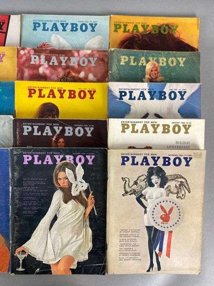 Group of 20 1960s Playboy Magazines - Matthew Bullock Auctioneers