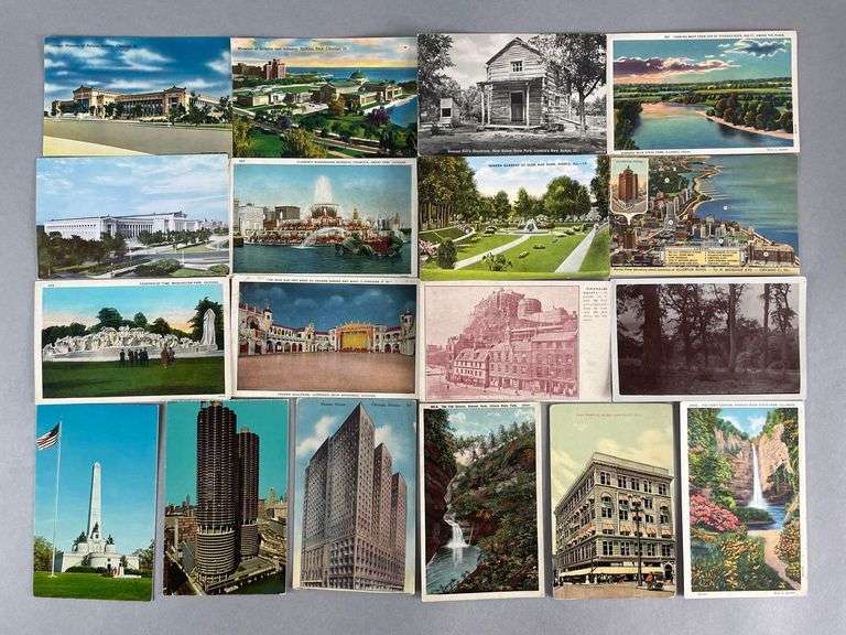 Postcards - 160+ Illinois - Matthew Bullock Auctioneers