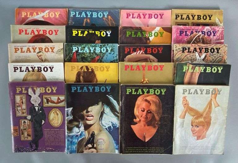 Group of 20 1960s Playboy Magazines - Matthew Bullock Auctioneers