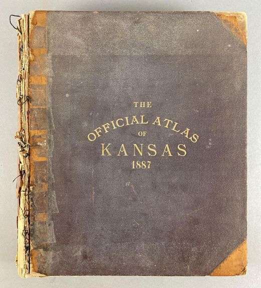 The Official Atlas of Kansas 1887 Hardcover Book - Matthew Bullock ...
