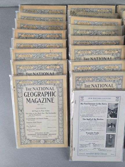 Group of 20+ Early 1900s The National Geographic Magazines - Matthew ...