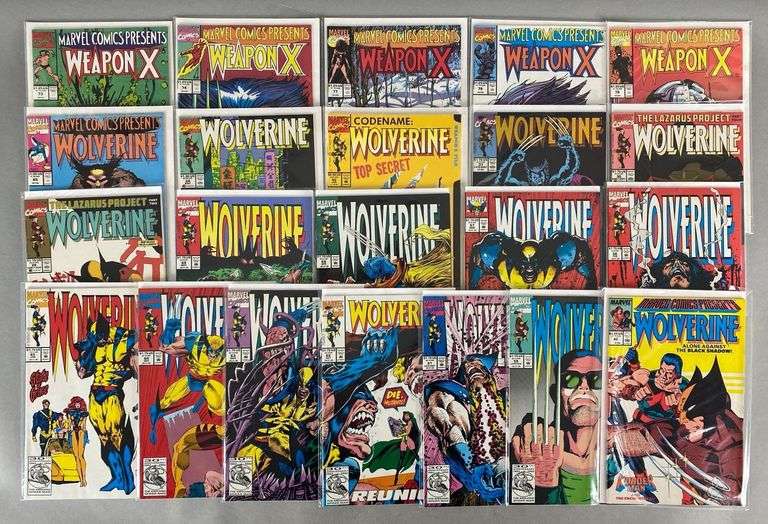 Group of 20+ Marvel Wolverine Comic Books - Matthew Bullock Auctioneers