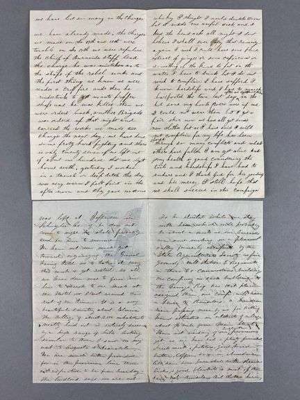 Group of 4 1861 and 1864 Union Civil War Letters and Envelopes ...
