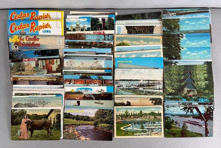 Postcards - 600+ Iowa - Matthew Bullock Auctioneers
