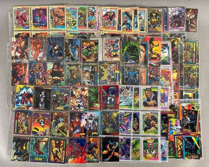 Group of 500+ Marvel Comics Trading Cards - Matthew Bullock Auctioneers