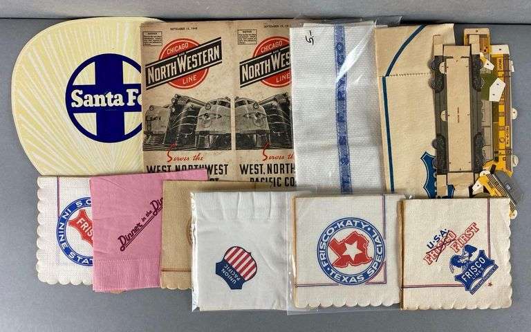 Group of 13 Train Ephemera - Matthew Bullock Auctioneers