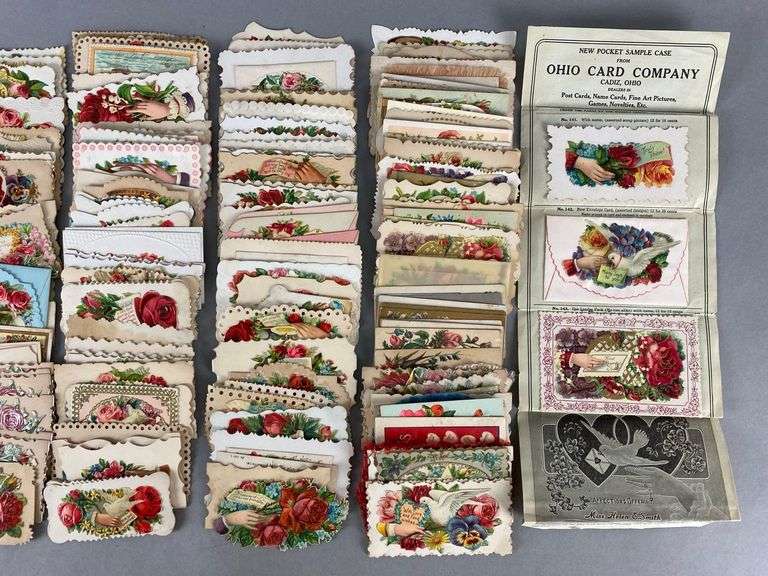 Group of 100+ Die-Cut Name Cards and More - Matthew Bullock Auctioneers