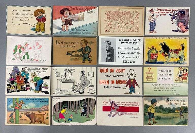 Postcards - 600+ Humor - Matthew Bullock Auctioneers