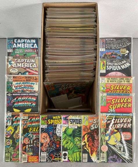 Short Box of 120+ Marvel Comic Books - Matthew Bullock Auctioneers