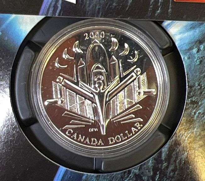 2000 Canadian $1 One Sterling Silver Dollar Voyage of Discovery Proof ...
