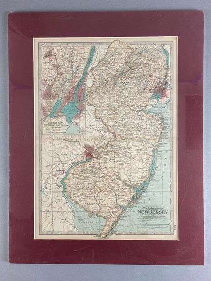 Group of 4 1897 Antique Maps - Matthew Bullock Auctioneers
