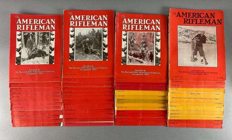 Group of 48 1931 - 1934 American Rifleman Complete Sets - Matthew ...