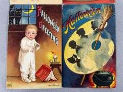 Postcards - 4 Ellen Clapsaddle Halloween - Matthew Bullock Auctioneers