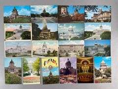 Postcards - 80+ State Capitol Buildings - Matthew Bullock Auctioneers