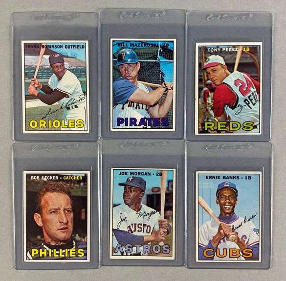 6 - 1967 Topps Baseball HOFs and Stars - Matthew Bullock Auctioneers