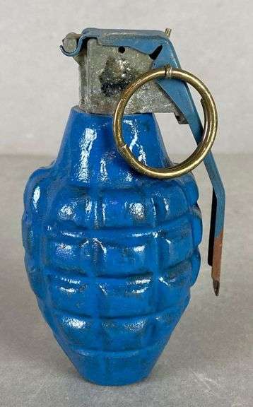 WW2 Era Blue Fuze M228 Pineapple Grenade Paperweight - Matthew Bullock ...
