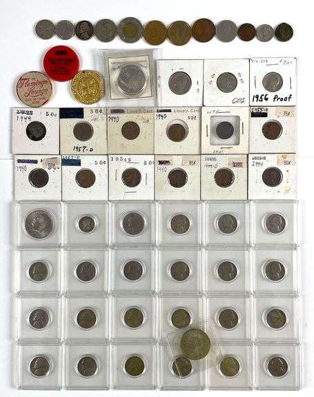 Group of 50+ Assorted U.S. Coins - Matthew Bullock Auctioneers