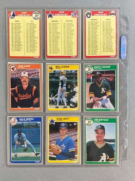 1984 Fleer and 1985 Fleer and Fleer Update Baseball Sets - Matthew ...