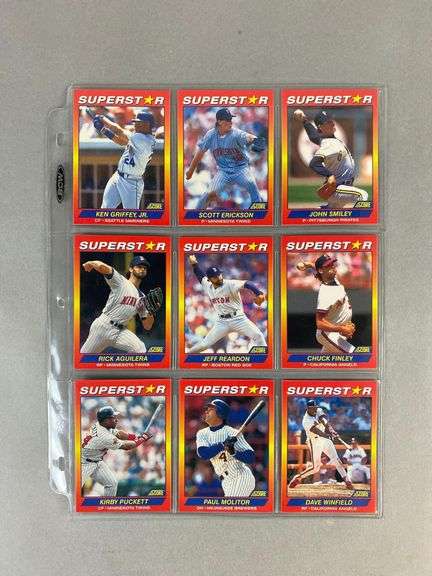9 - Assorted Score Baseball Sets in Binder - Matthew Bullock Auctioneers