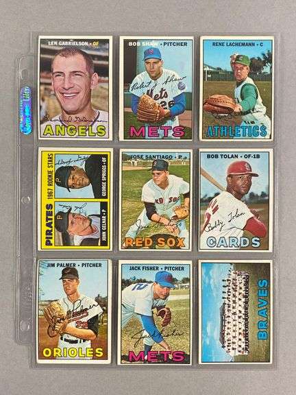 71 - 1967 Topps Baseball Cards 6th Series - Matthew Bullock Auctioneers