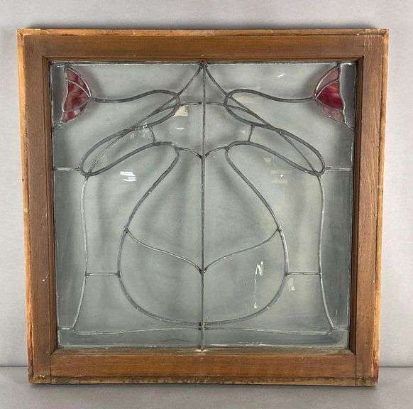 Vintage Stained Glass Twisted Flower Window Panel - Matthew Bullock ...
