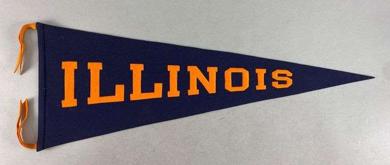 University of Illinois Pennant - Matthew Bullock Auctioneers