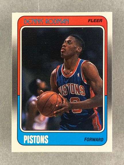 1988 Fleer Dennis Rodman #43 Rookie - Matthew Bullock Auctioneers