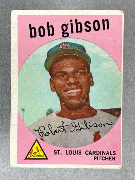 1959 Topps Bob Gibson #514 Rookie - Matthew Bullock Auctioneers